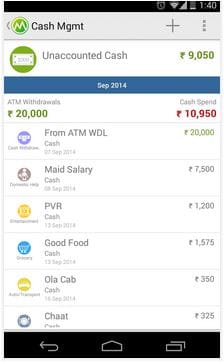 MONEY VIEW - Android App - Track your Expenses