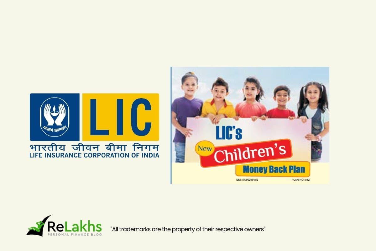 LIC Children's Money Back Plan | ReLakhs