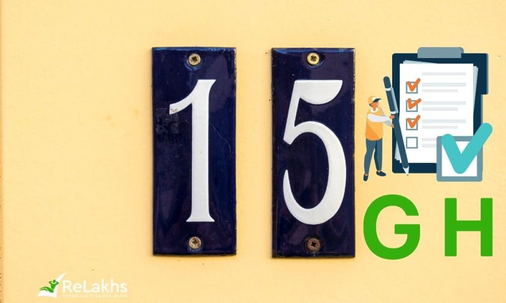 How to fill new FORM 15G or New FORM No.15H?