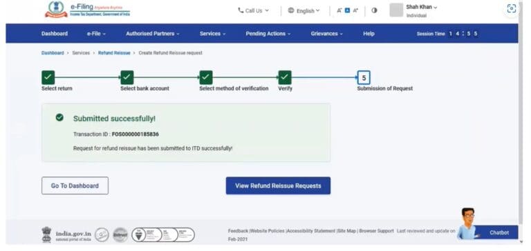 Income Tax Refund Failed? How to raise Refund Reissue request?