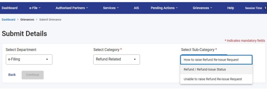 Income Tax Refund Failed? How to raise Refund Reissue request?