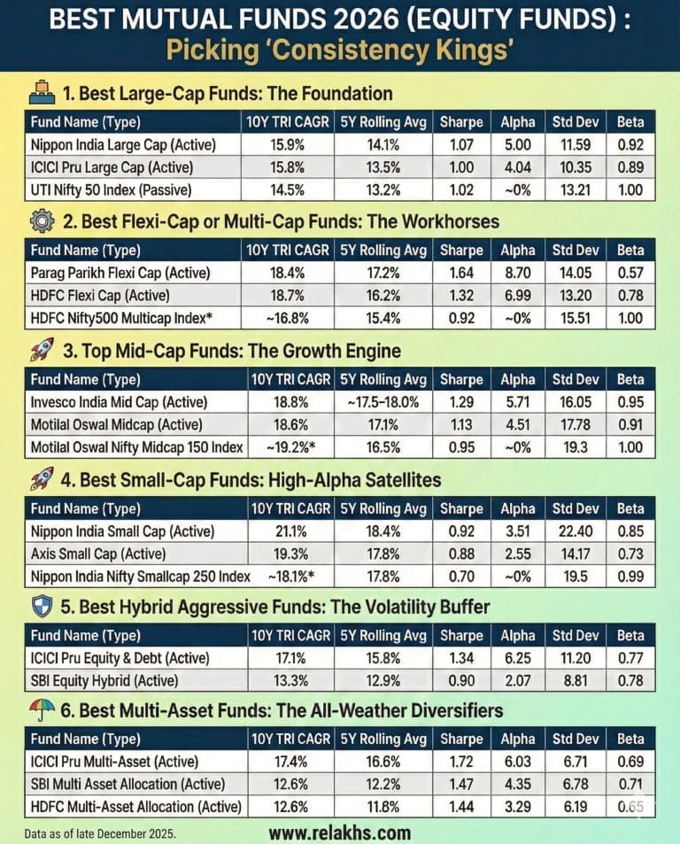 Best Mutual Funds for 2026 | Equity SIP Guide | Consistency Picks