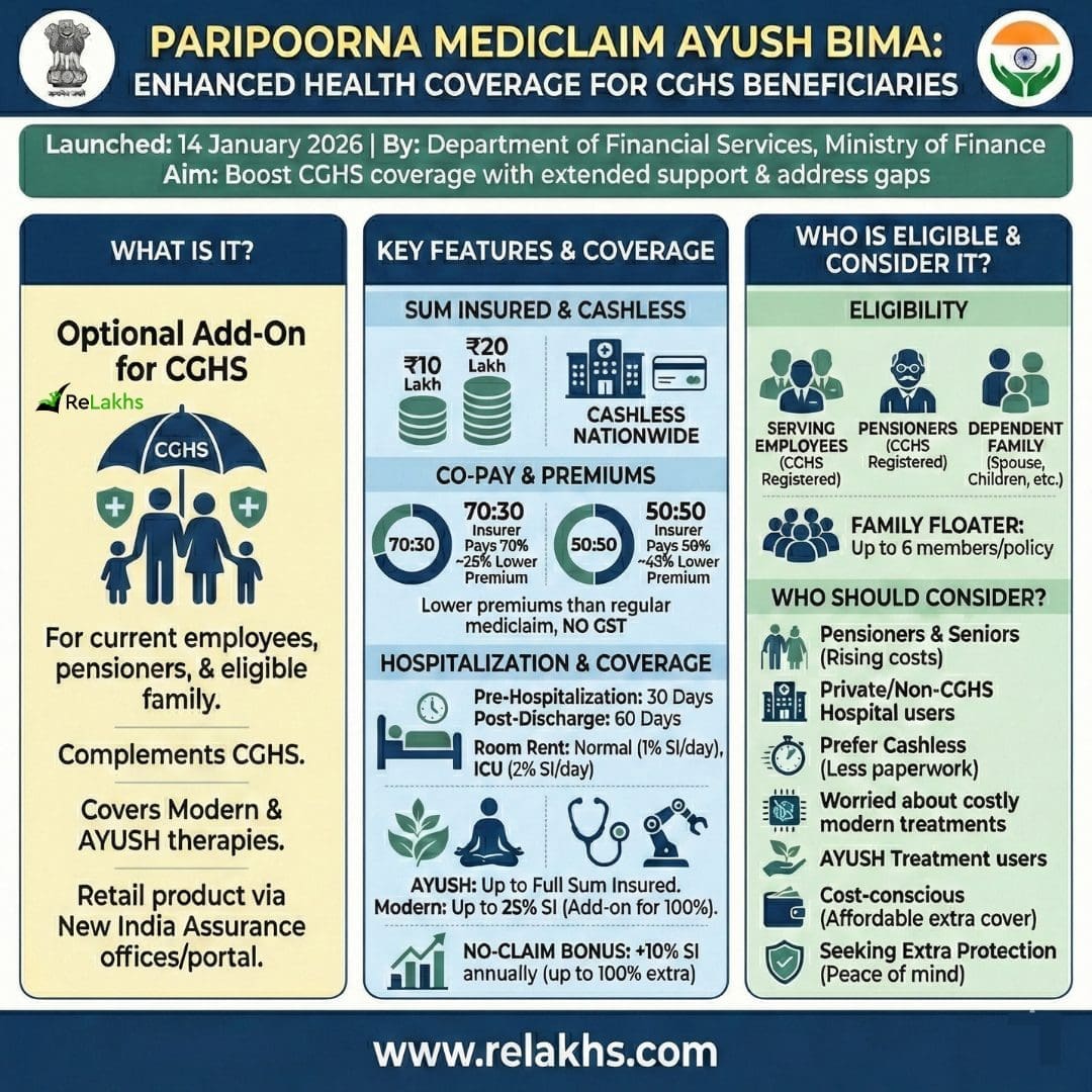 Should You Opt for Paripoorna Mediclaim Ayush Bima? | CGHS Plan